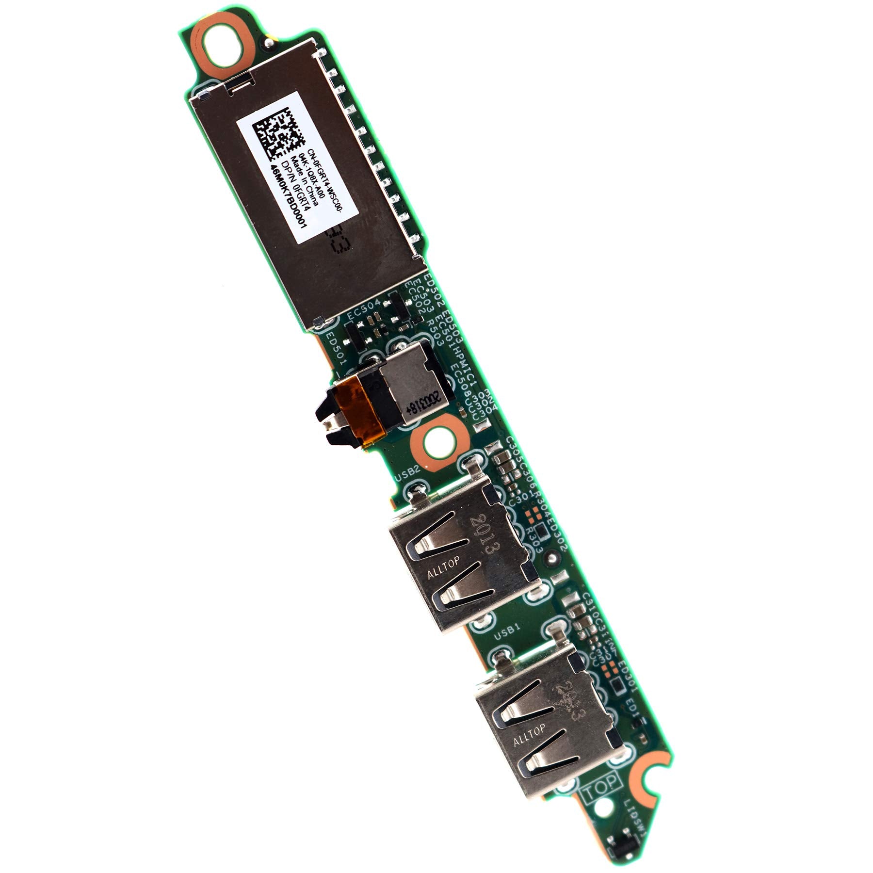 USB Port SD Card Reader Audio I/O Board FGRT4 0FGRT4 for Dell G3 3500