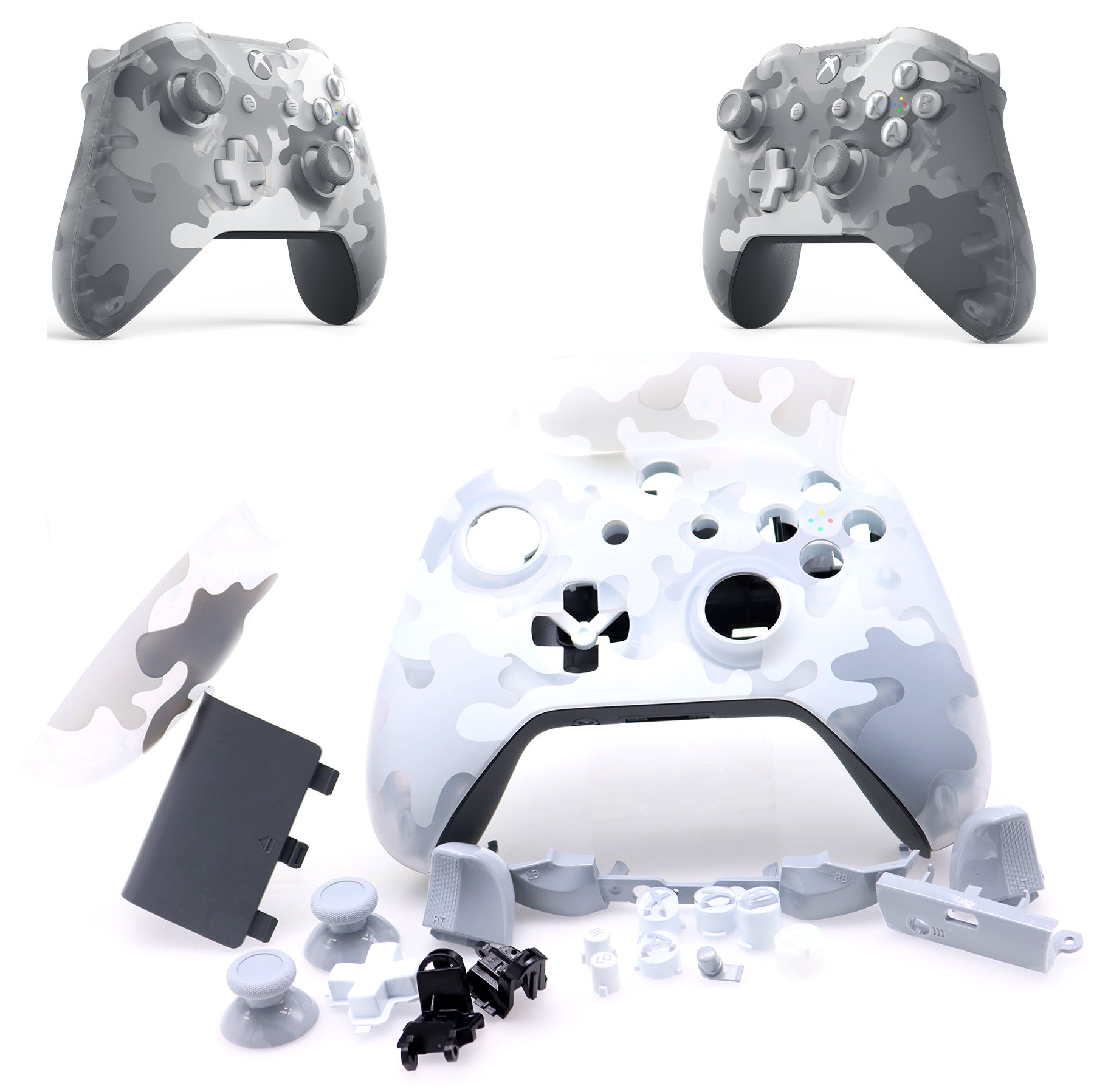 Translucent Full Shell kit w/ Buttons Replacement for Xbox One S ...